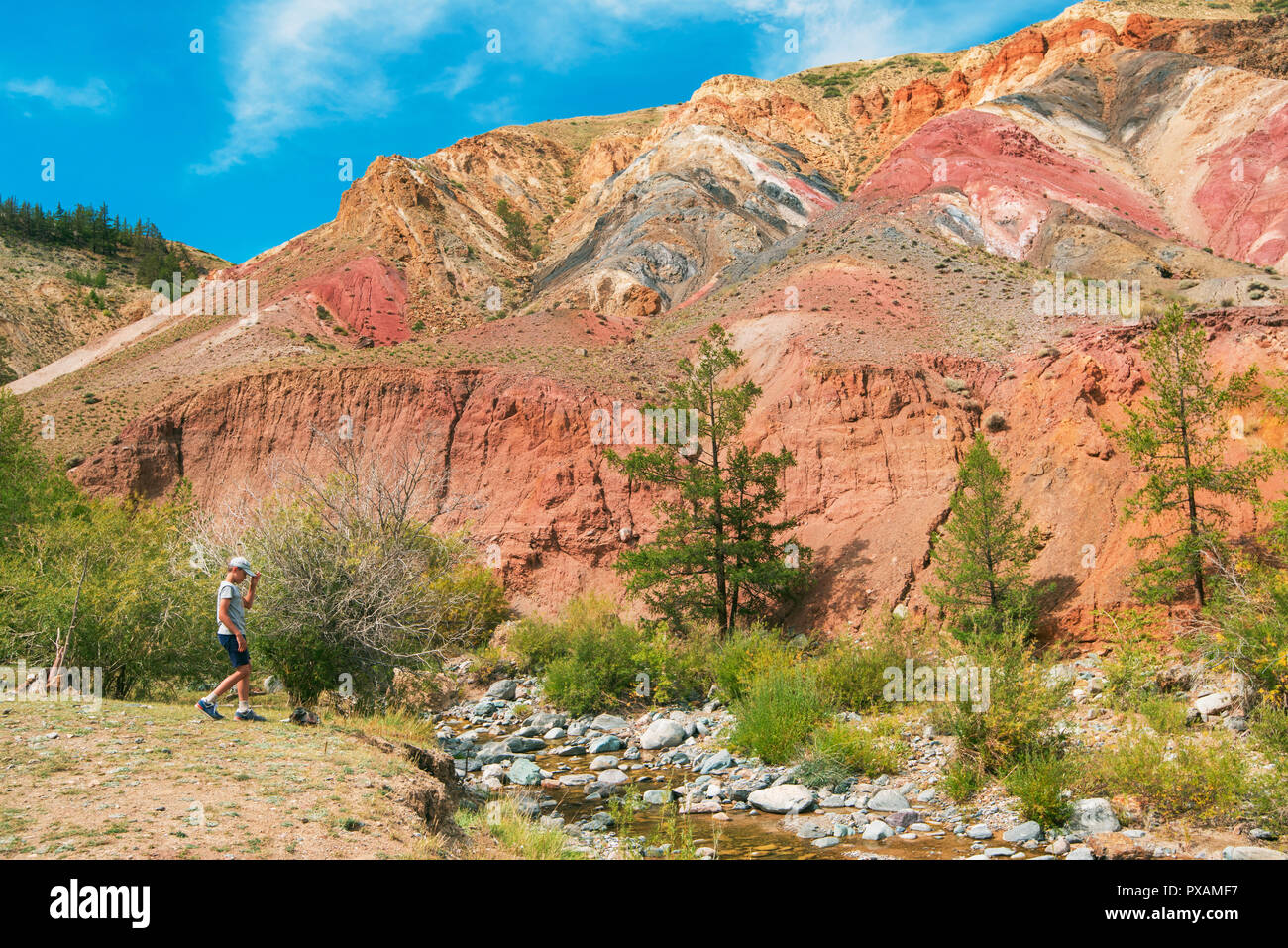 Valley of Mars landscapes Stock Photo - Alamy