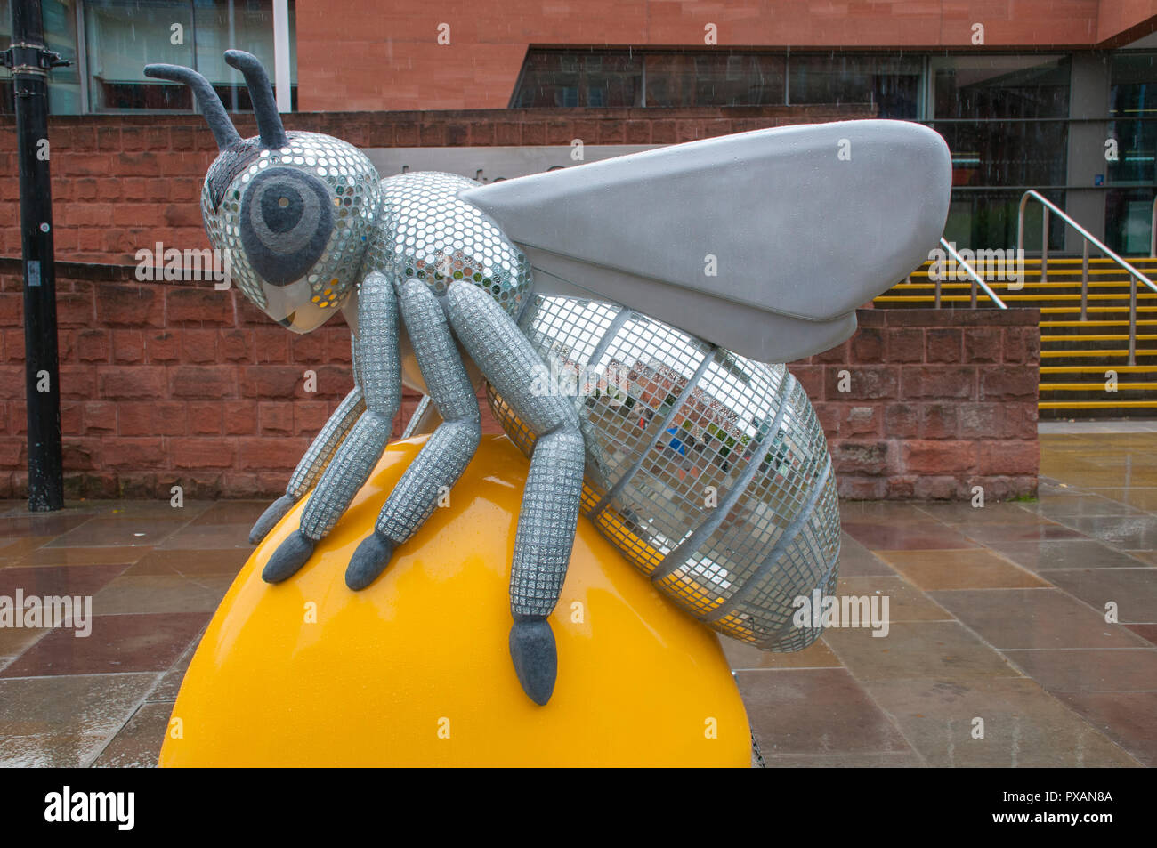 Bling Bee, by Jayne Ford. One of the Bee in the City sculptures ...
