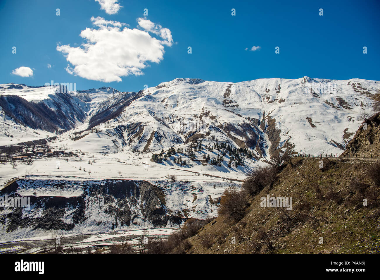 Caucasian mountains in Georgia Stock Photo - Alamy