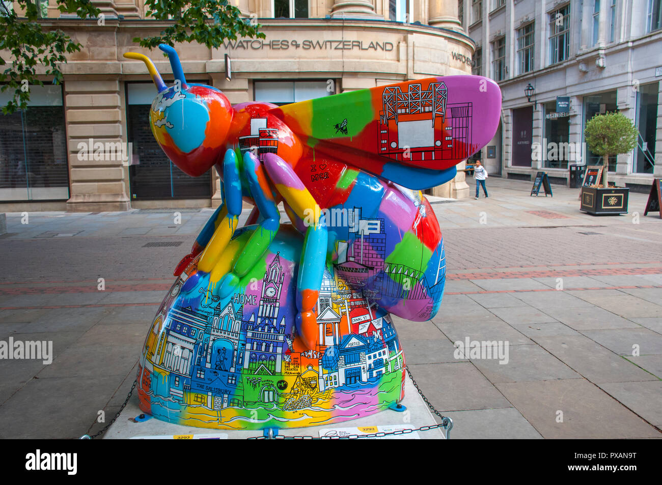 Colourful Manchester Skyline Bee, by Meha Hindocha. One of the Bee in ...