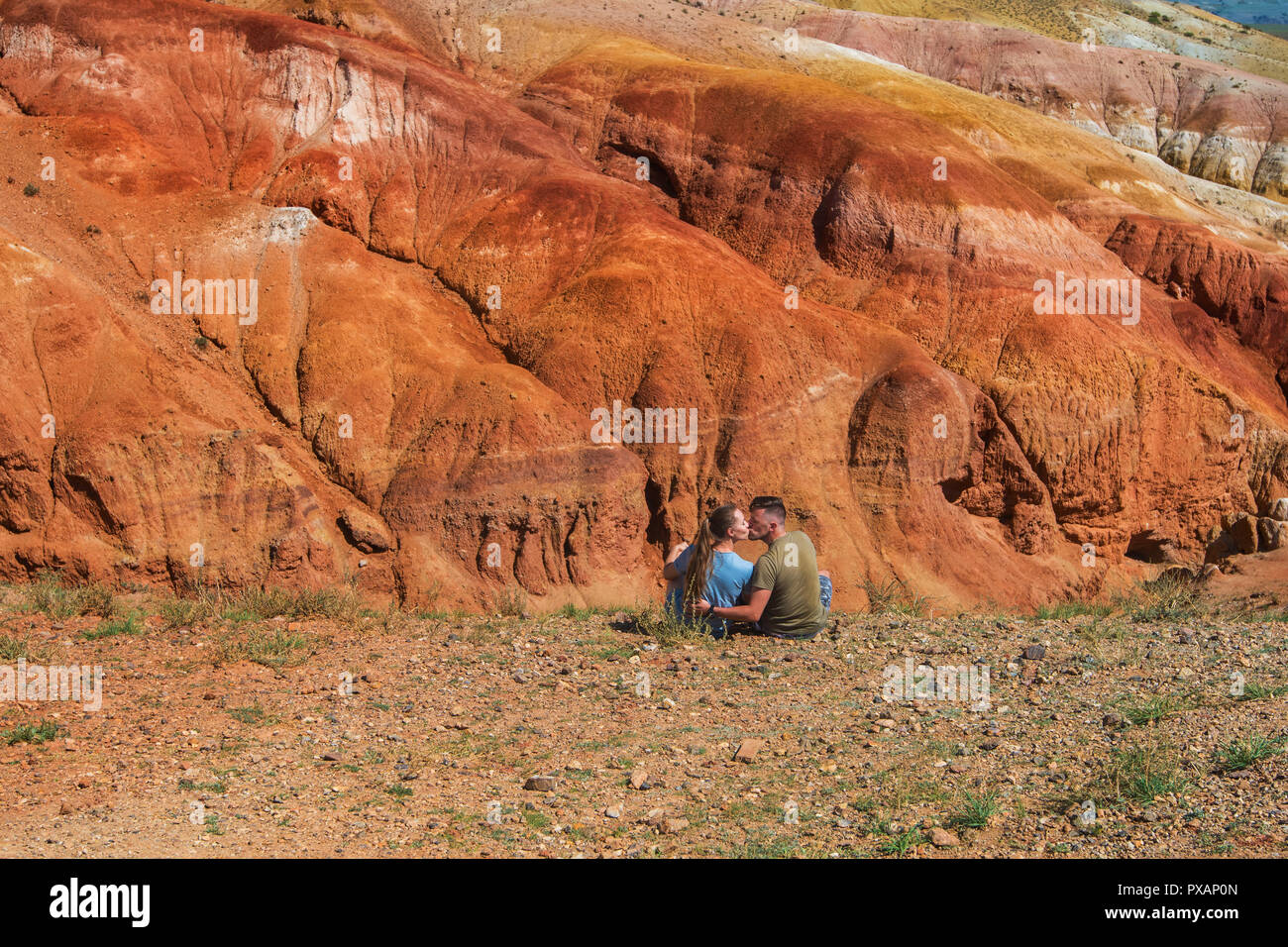 Valley of Mars landscapes Stock Photo - Alamy