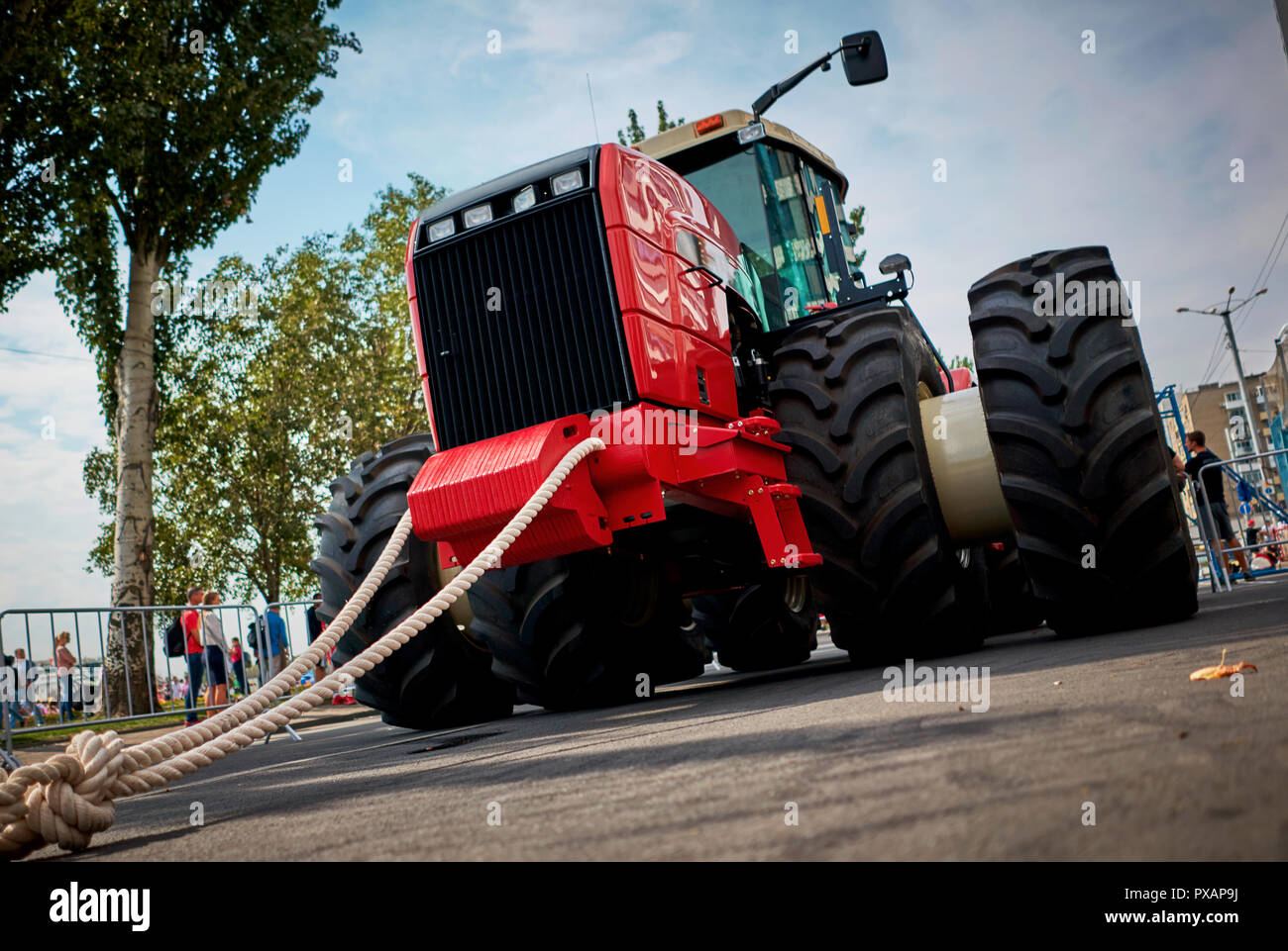 large agricultural tractor Stock Photo - Alamy