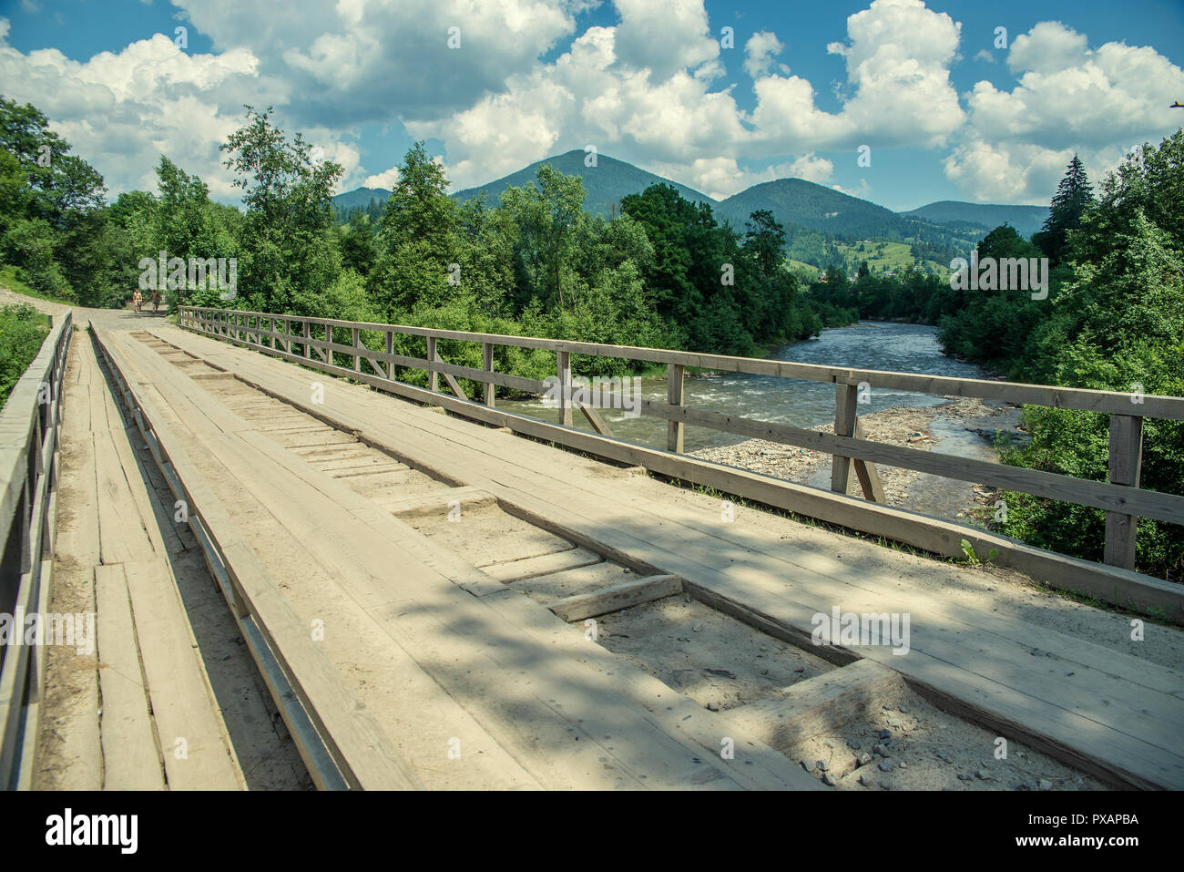 bridge over the river Stock Photo - Alamy