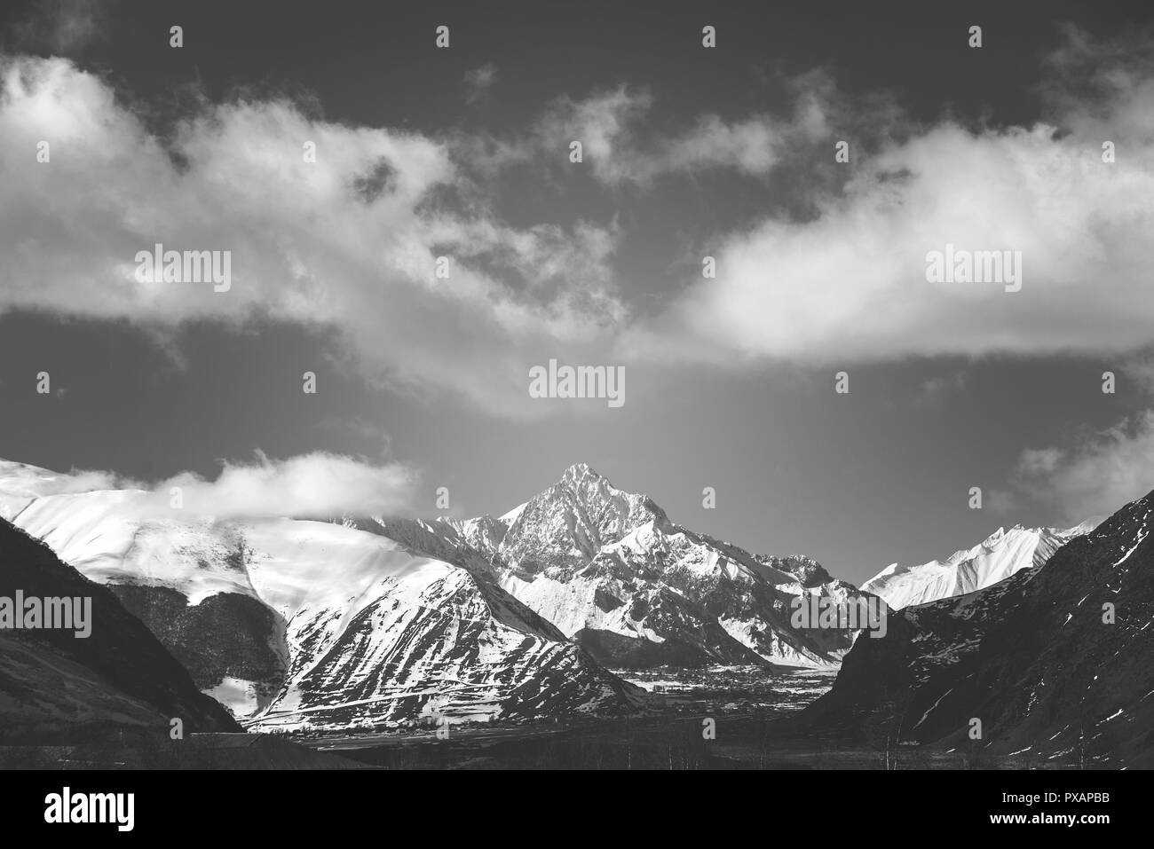 High mountain region Black and White Stock Photos & Images - Alamy