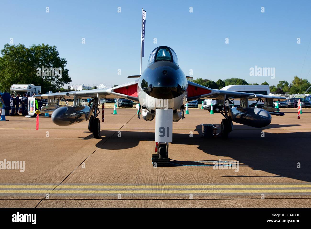 Hawker hunter static display hi-res stock photography and images - Alamy