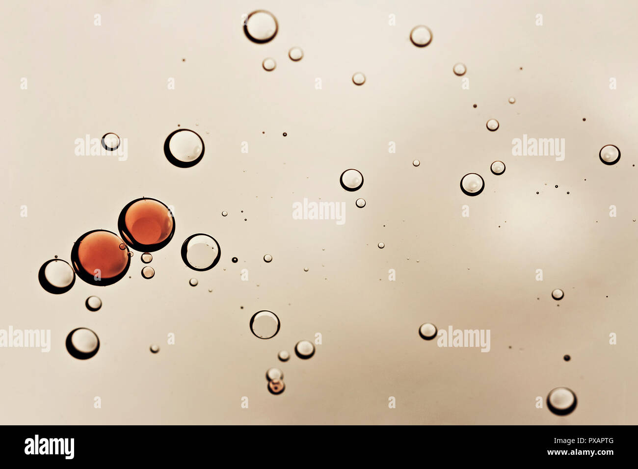 Drops of oil on water hi-res stock photography and images - Alamy