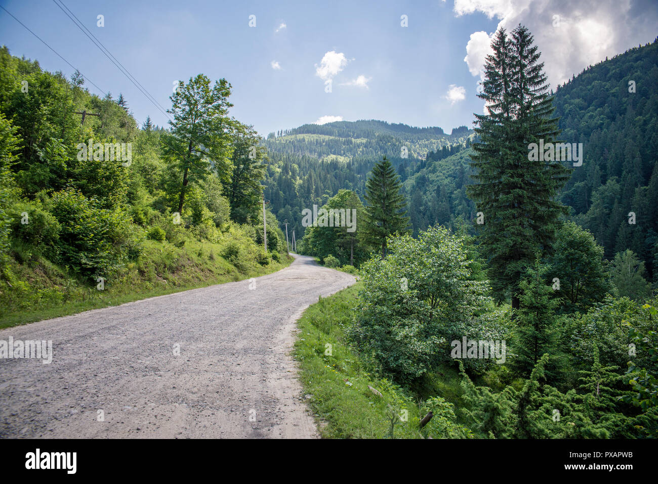 road in the Carpathian Mountains Stock Photo - Alamy