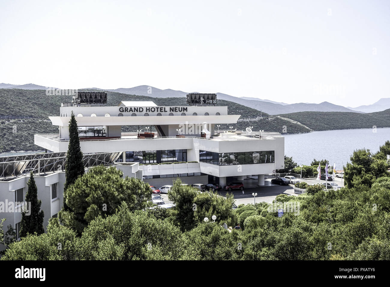 Grand Hotel, Neum, Bosnia-Hercegovina, Bosnia-Herzegovina Stock Photo ...