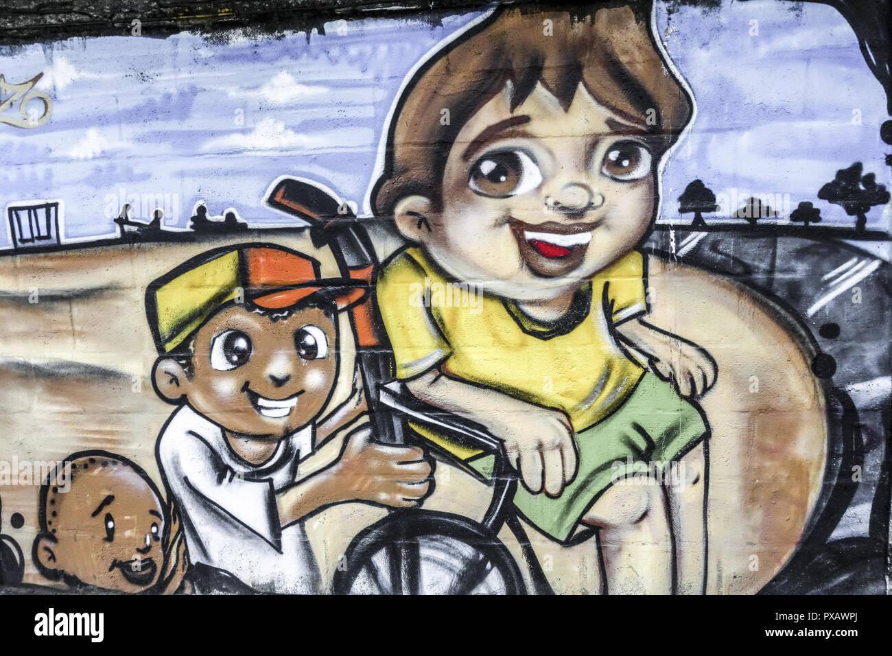 Graffiti, Rio de Janiero, Brazil, Rio de Janeiro Stock Photo - Alamy