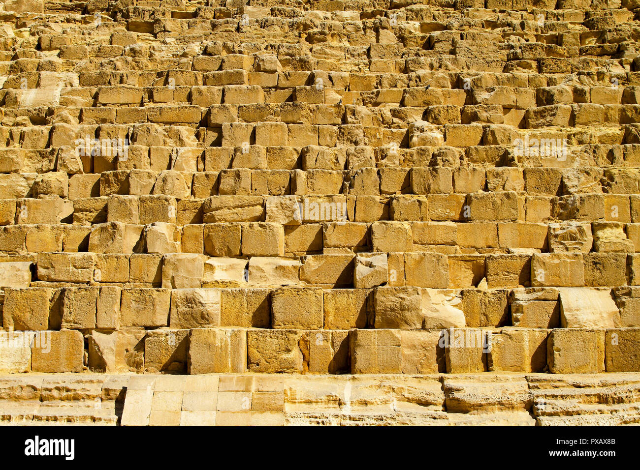 Stone blocks of Khufu pyramid in Egypt Stock Photo - Alamy