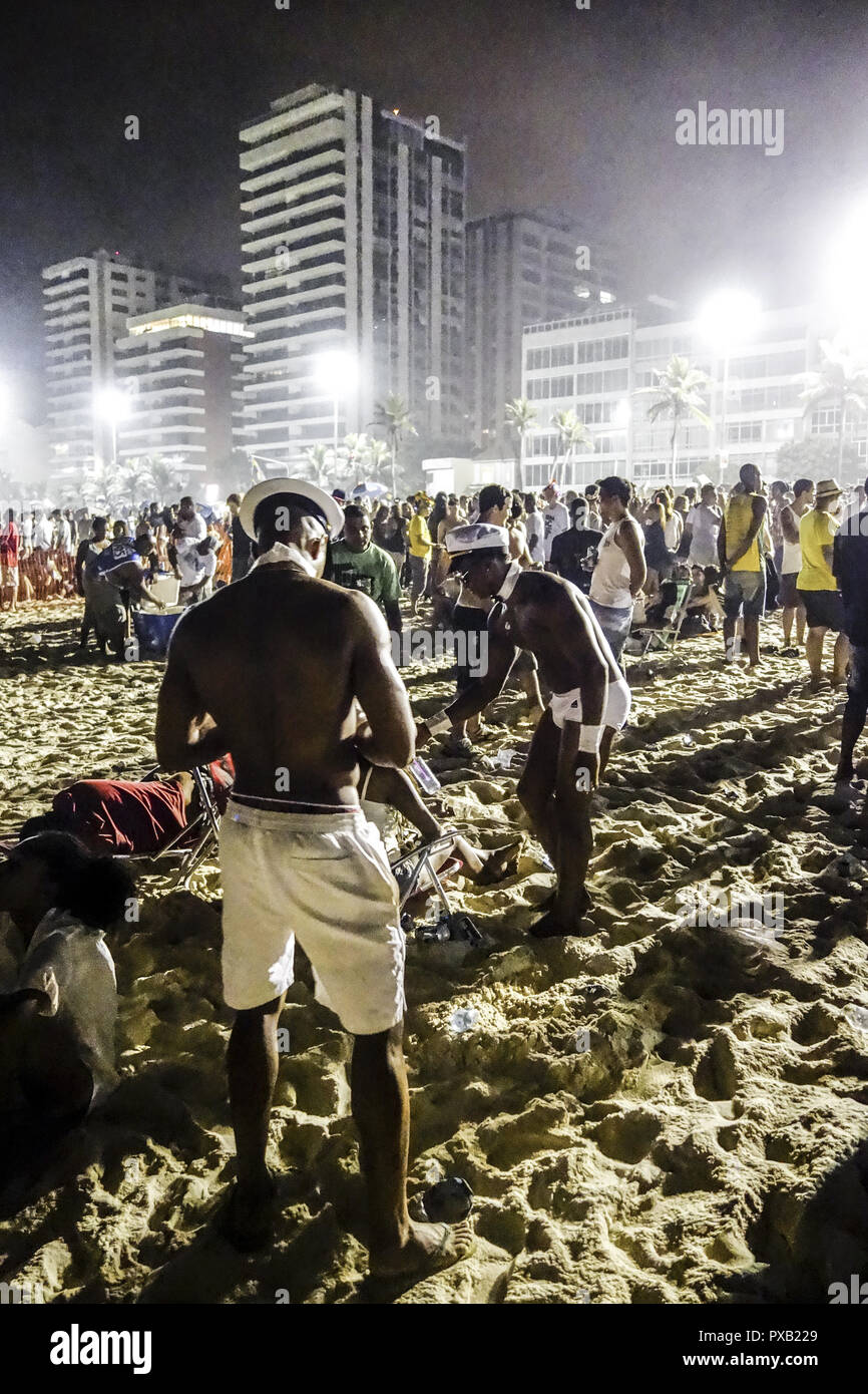 Rio de Janeiro. Party, Ipanema Beach, Brazil, Rio de Janeiro Stock ...