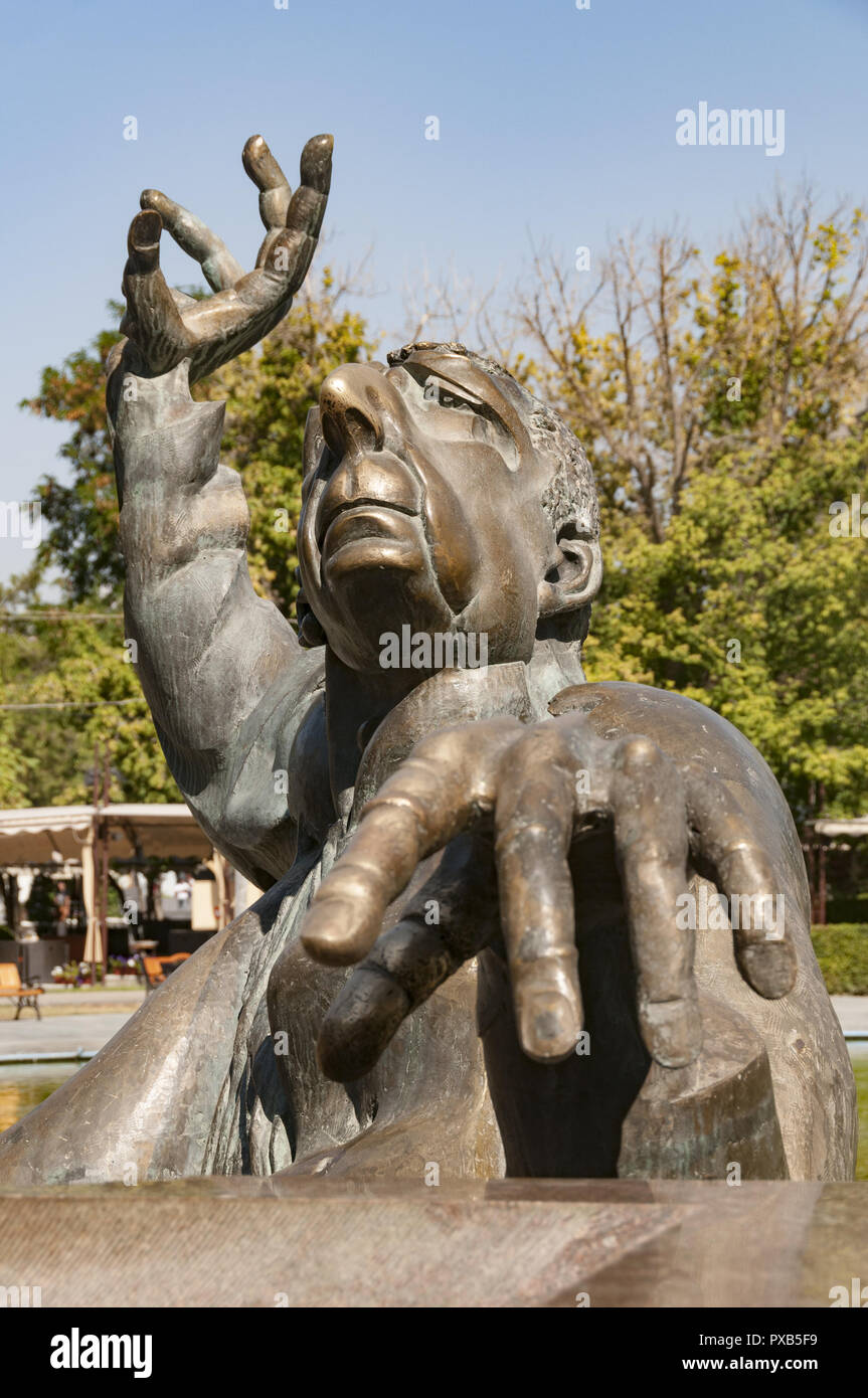 Armenia, Yerevan, Freedom Square, Swan Lake, Arno Babajanyan Statue ...