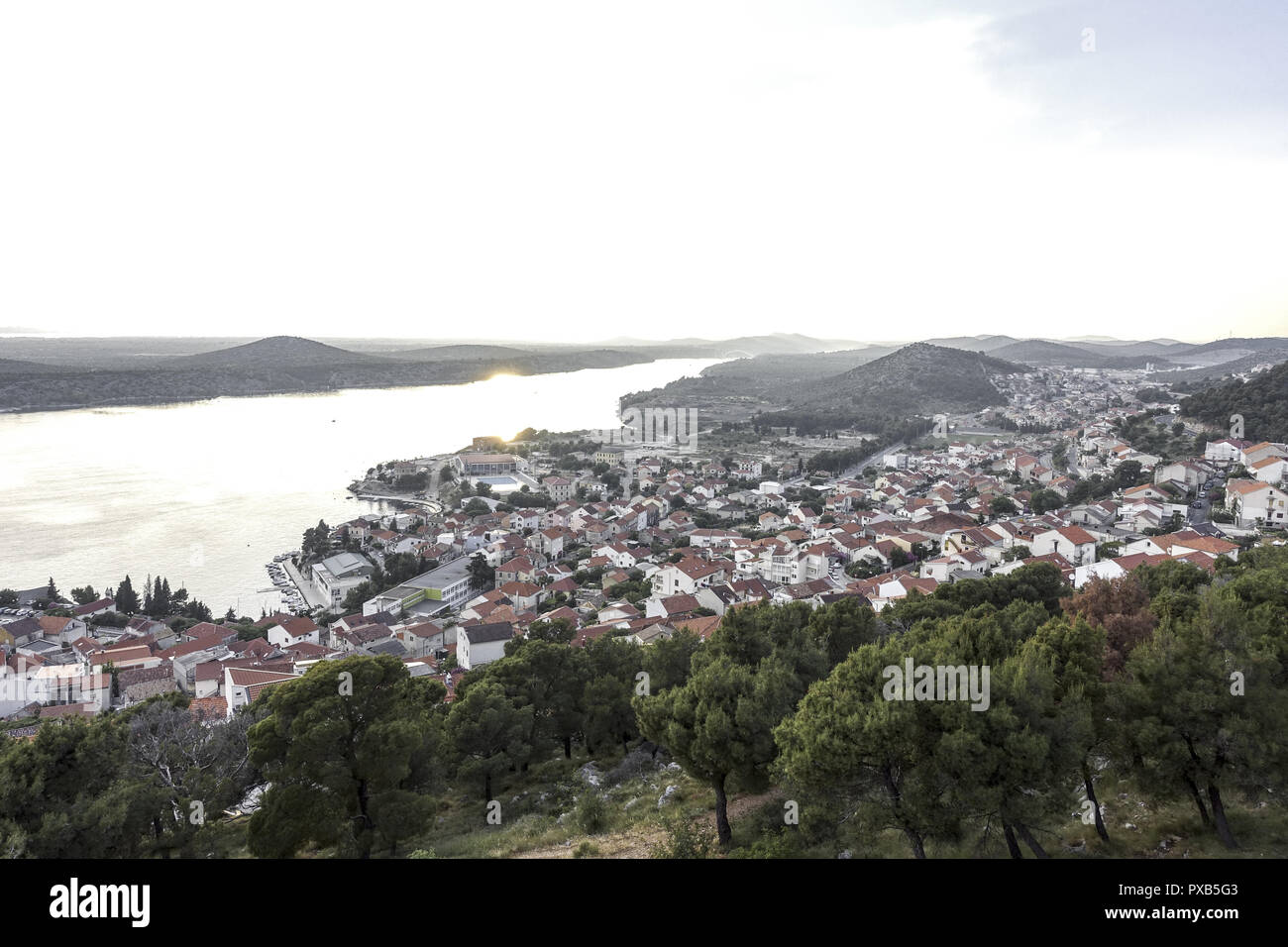 Sunset, Sibenik, Dalamatia, Croatia, Dalmatia Stock Photo - Alamy