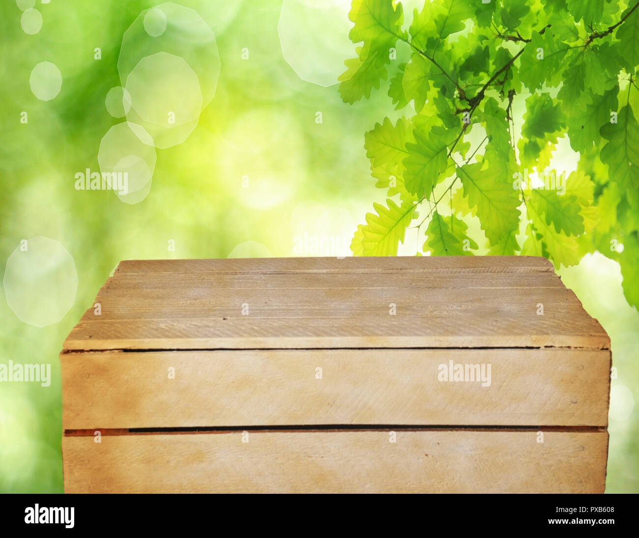 empty table for product display montages Stock Photo - Alamy