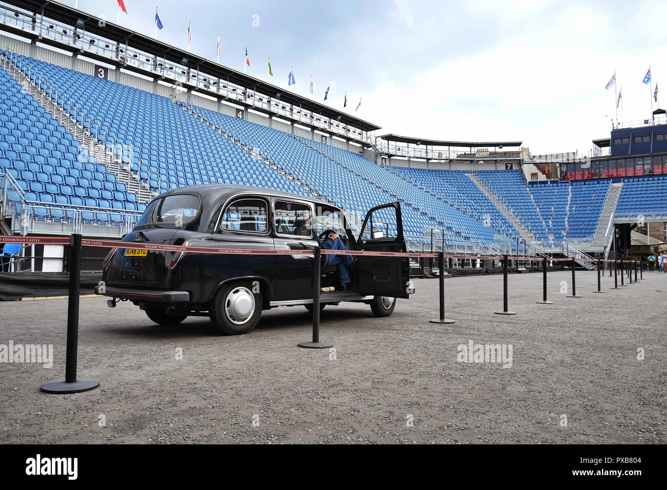 EDINBURGH, SCOTLAND, UNITED KINGDOM - JULY 15 2013: Man smoking and ...