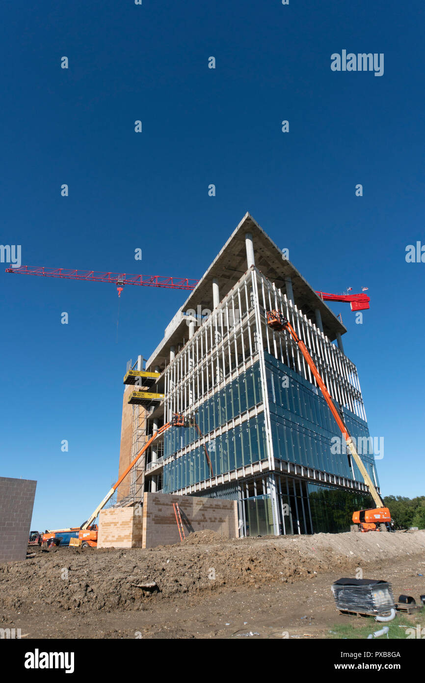 Contruction site of an office building in north texas Stock Photo - Alamy