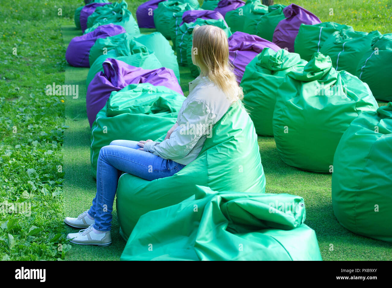 Sack Chair High Resolution Stock Photography and Images - Alamy