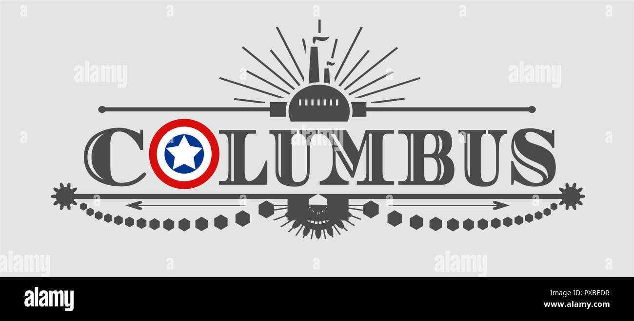 Columbus city name Stock Vector Image & Art - Alamy