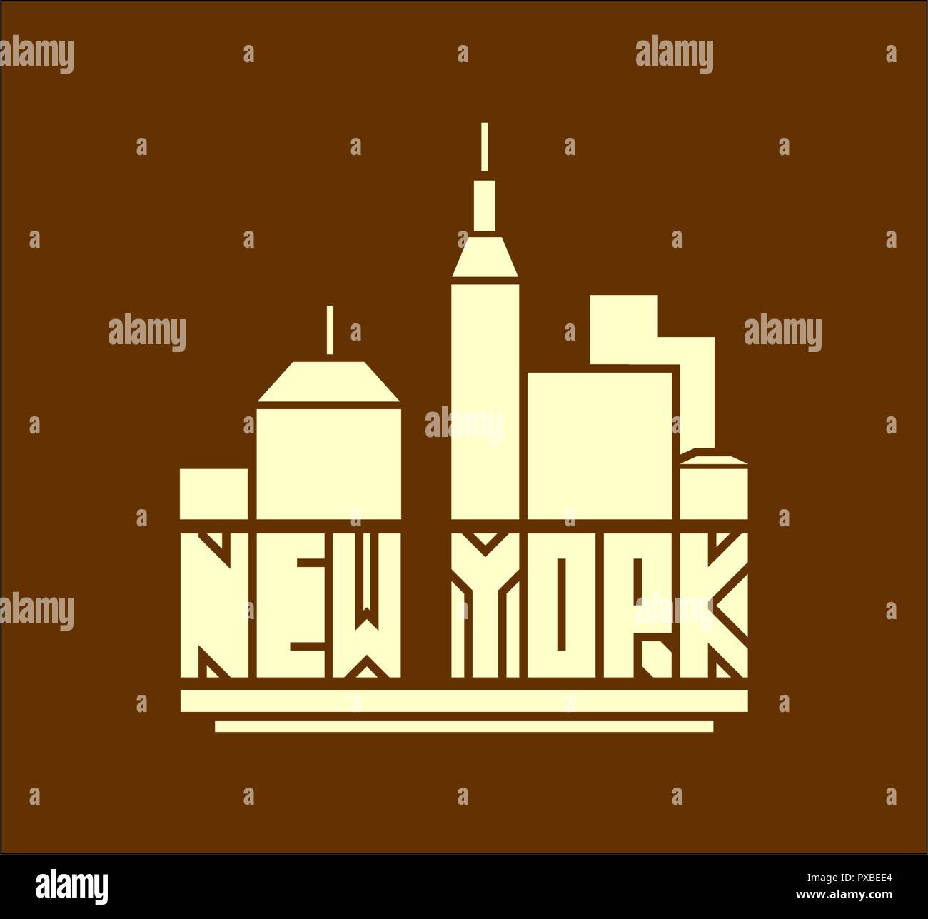 New York city name. Typography Poster Concept Stock Vector Image & Art ...