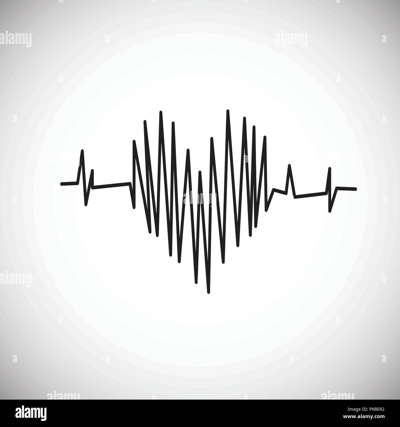 Heart rate on white background Stock Vector Image & Art - Alamy