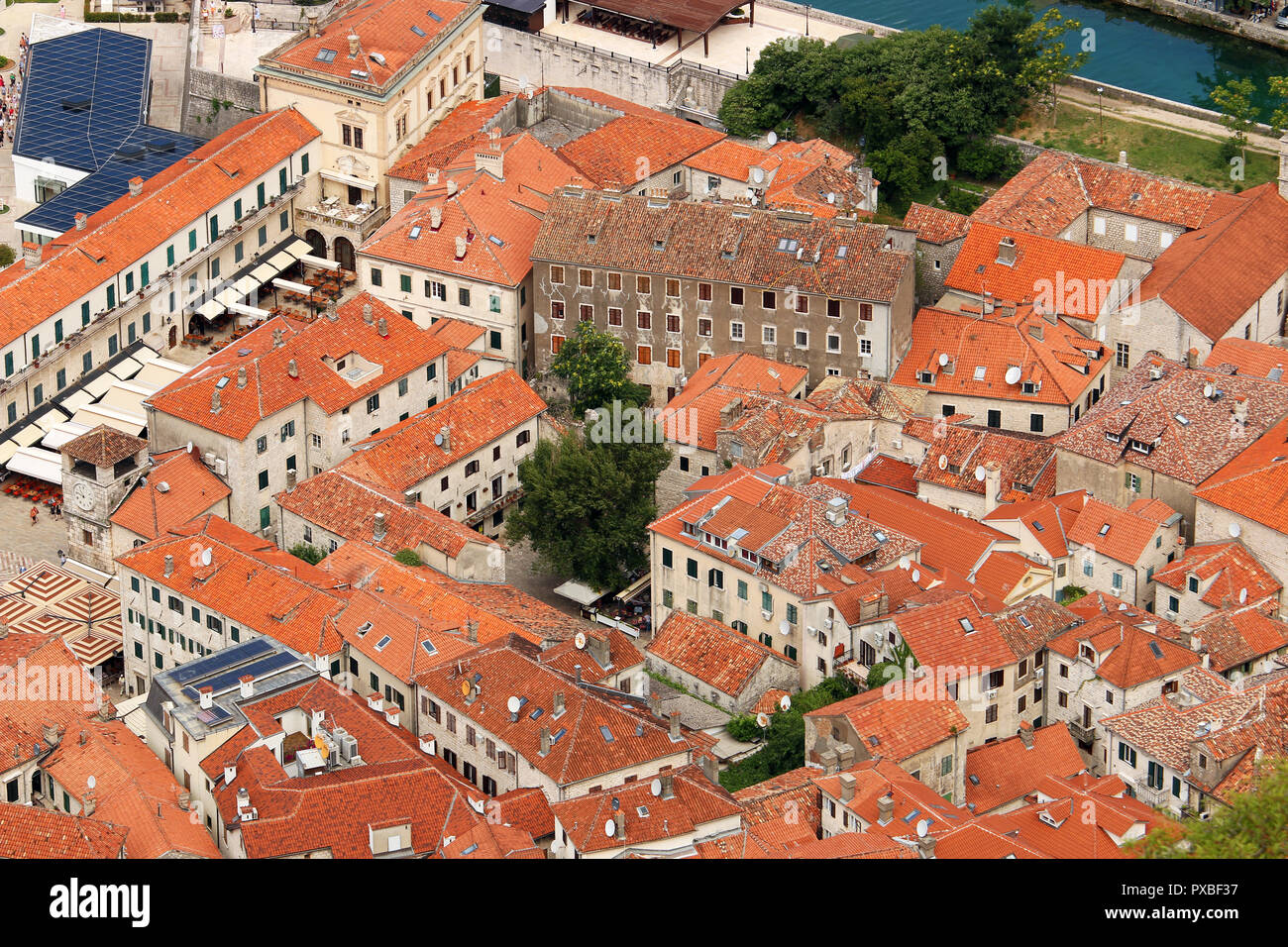 old stone houses and buildings Kotor town Montenegro Stock Photo - Alamy