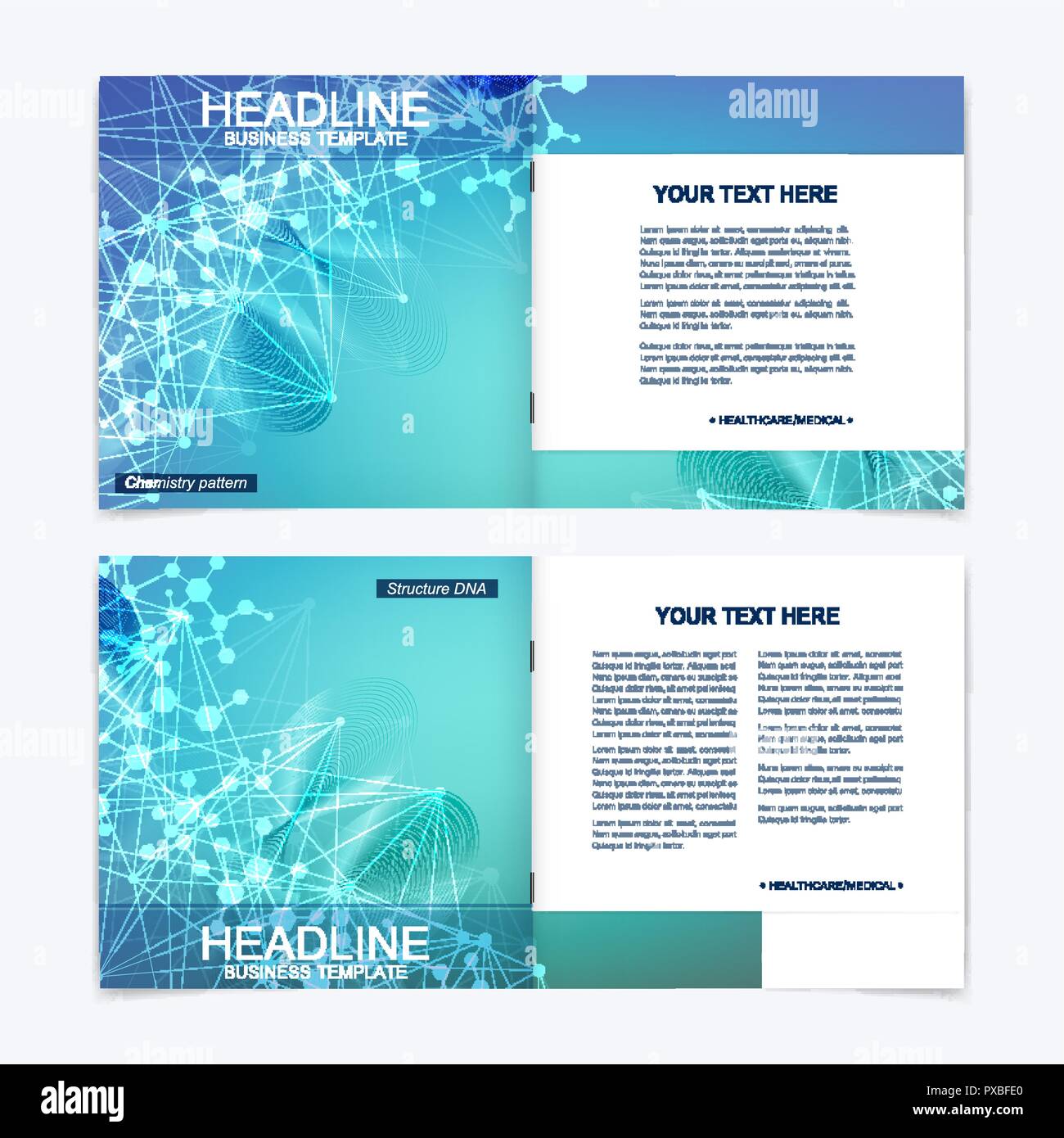 Scientific templates square brochure, magazine, leaflet , flyer, cover ...