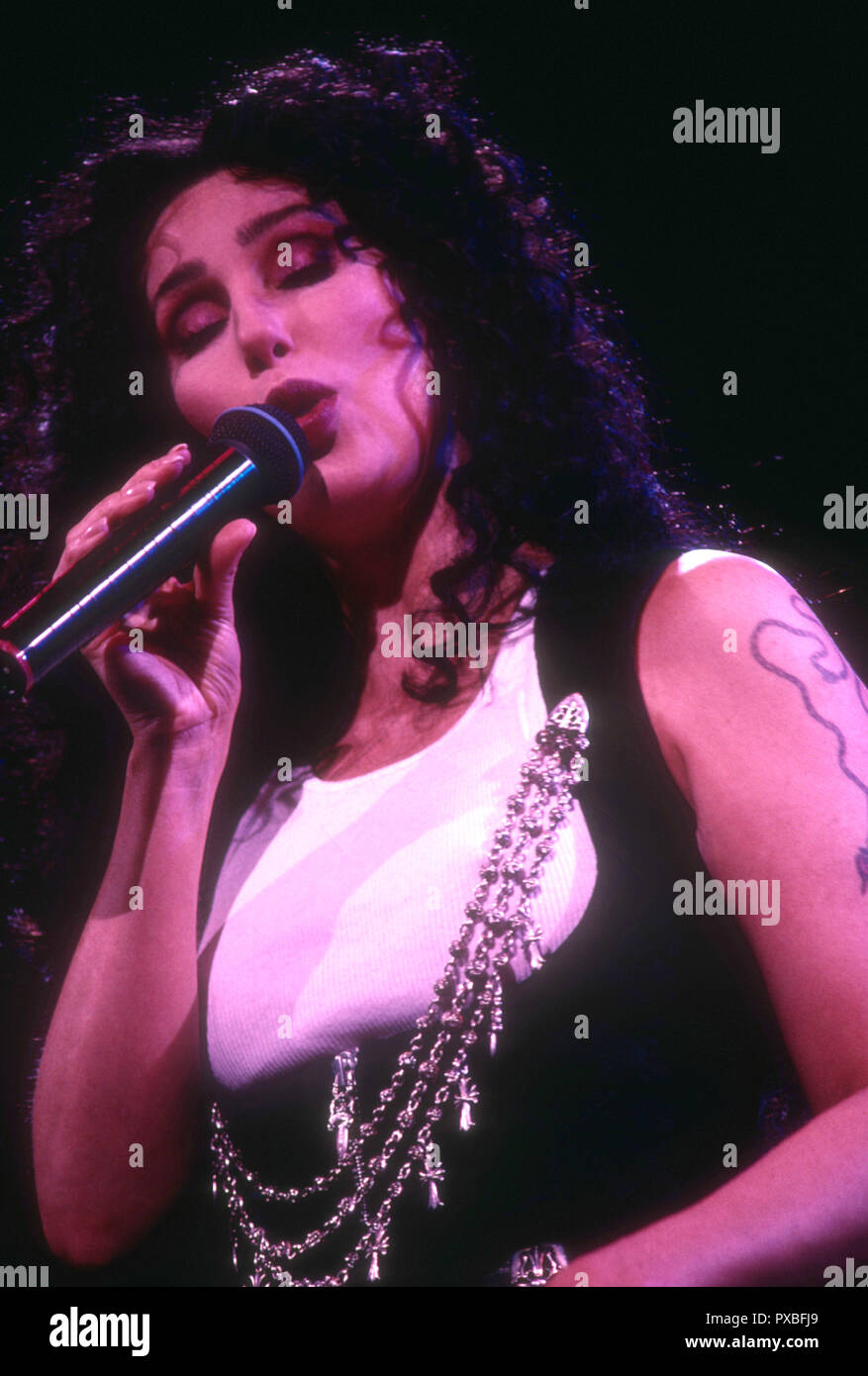 NEW YORK, NY - NOVEMBER 1: Singer Cher performs in concert on the 'Love ...