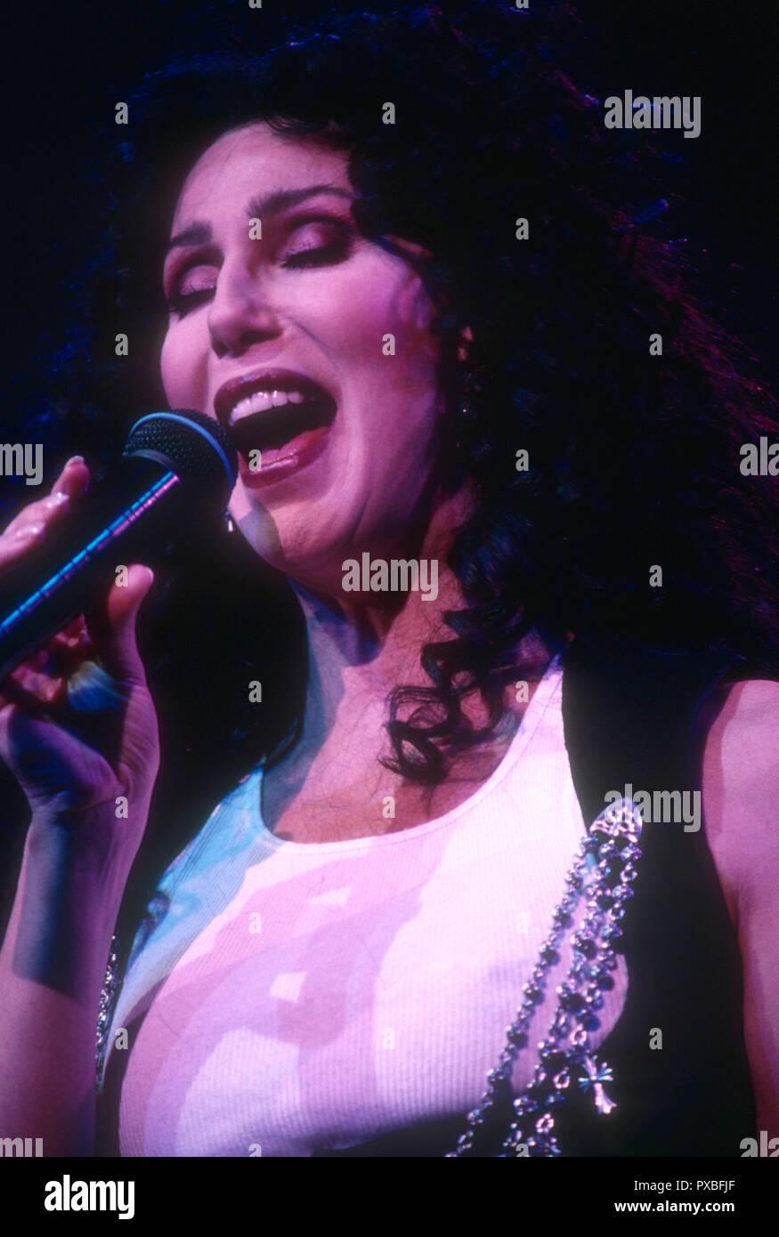 NEW YORK, NY - NOVEMBER 1: Singer Cher performs in concert on the 'Love ...