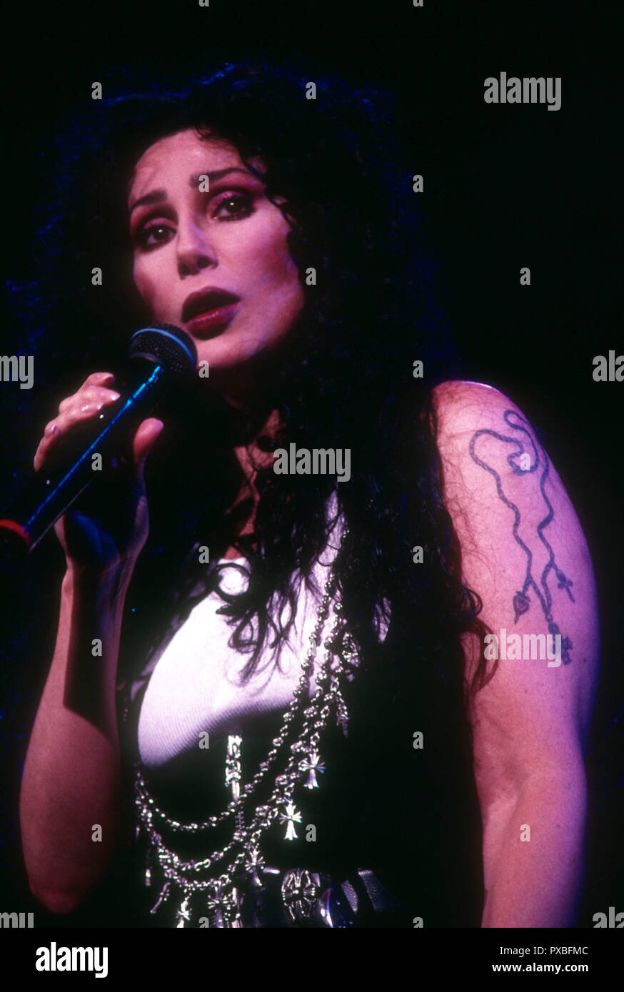 NEW YORK, NY - NOVEMBER 1: Singer Cher performs in concert on the 'Love ...