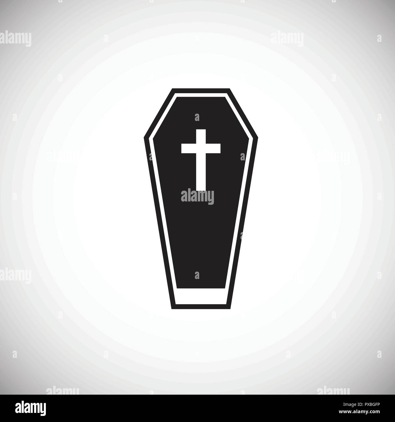 Patient death coffin on white background Stock Vector Image & Art - Alamy