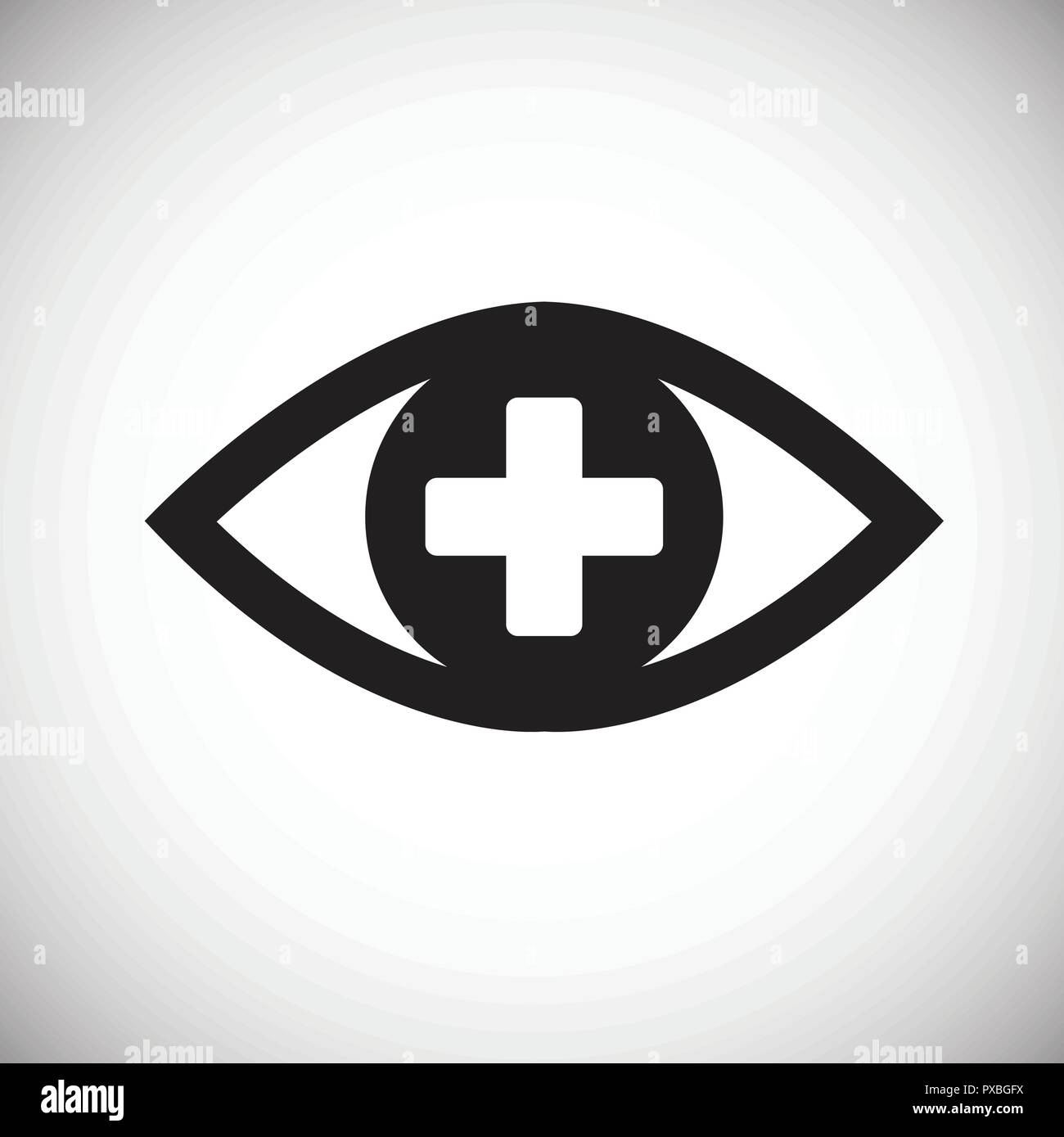 Ophtalmology eye icon on white background Stock Vector Image & Art - Alamy