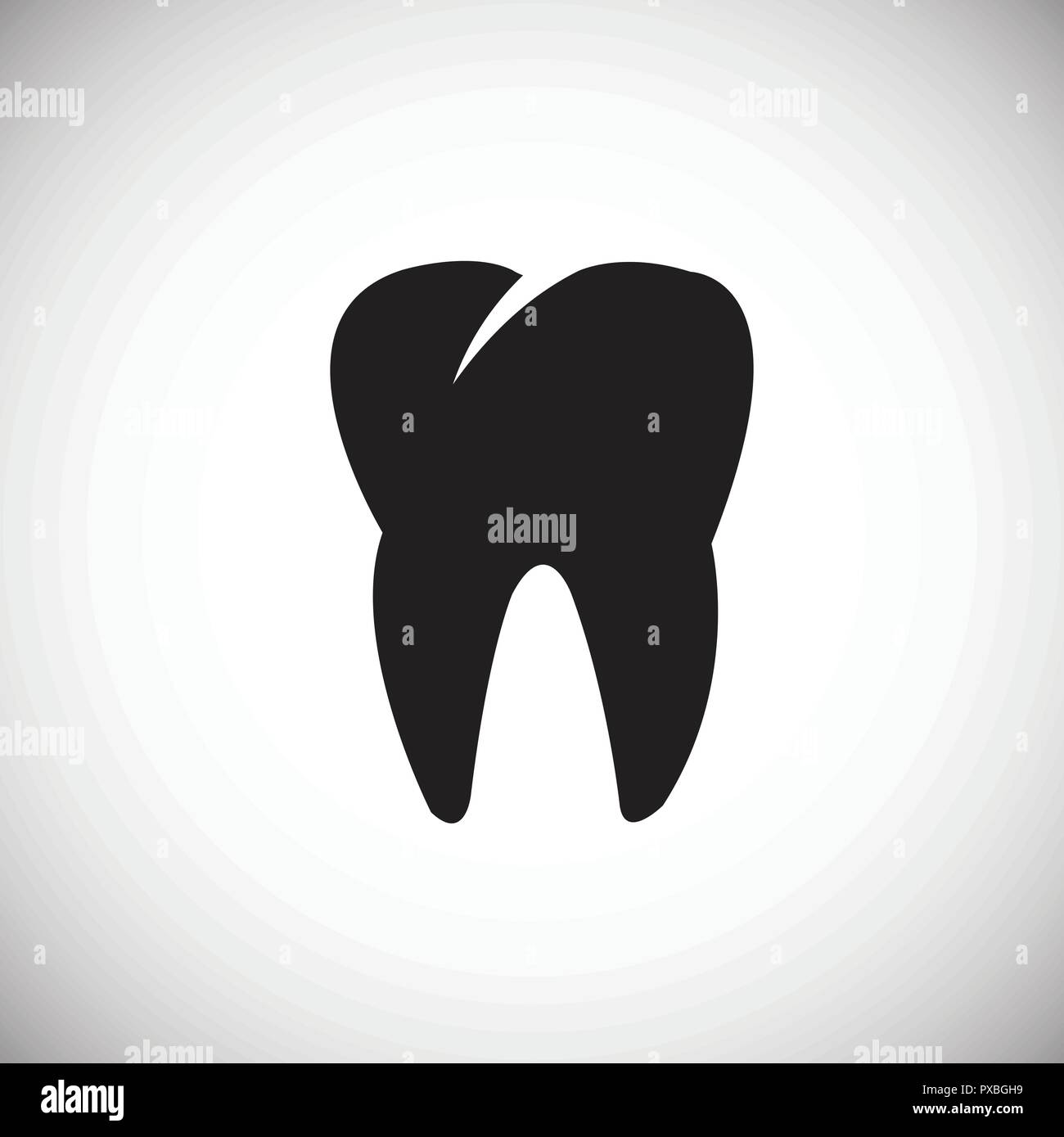 Tooth icon on white background Stock Vector Image & Art - Alamy