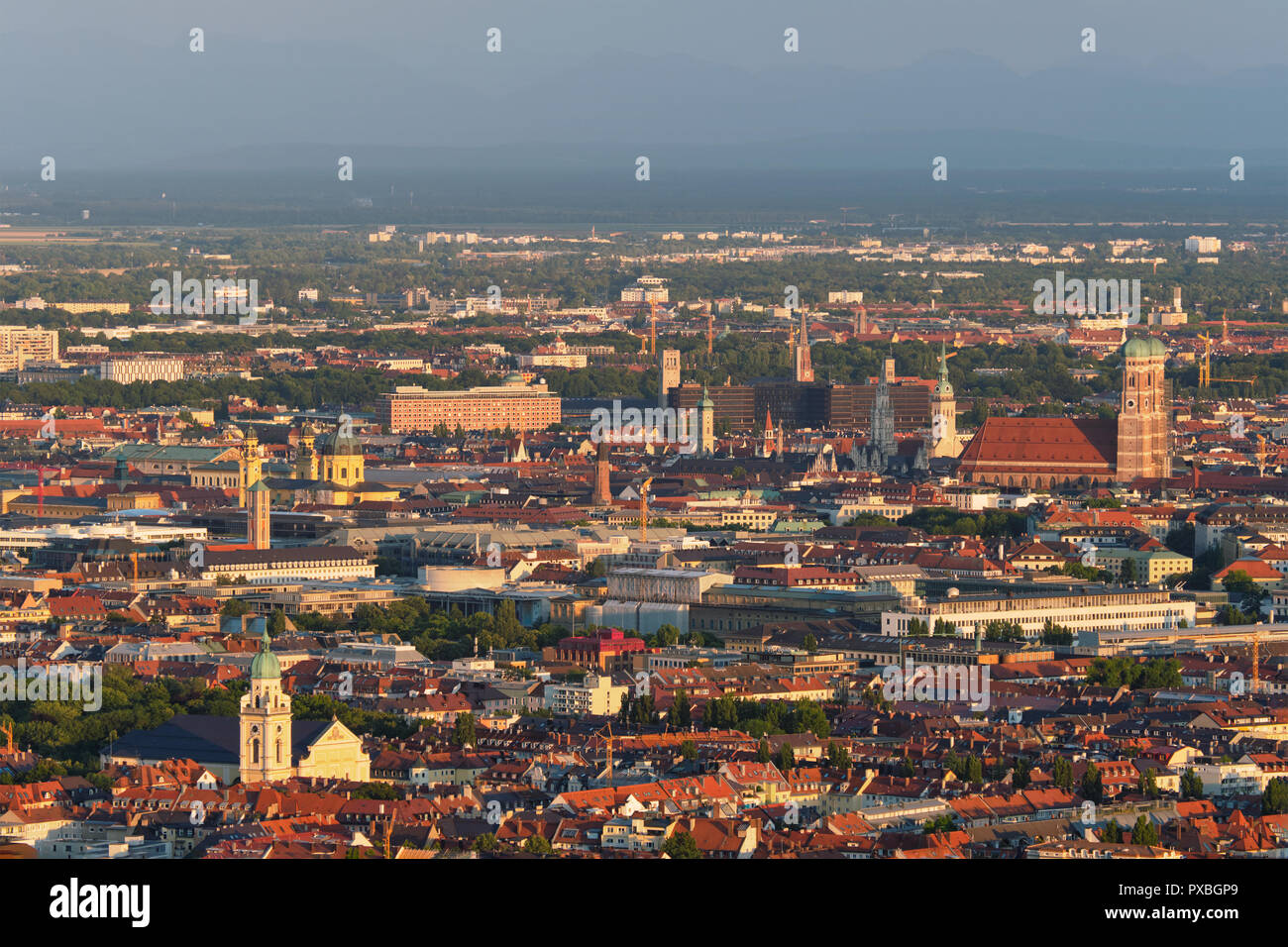 Aerial view of Munich. Munich, Bavaria, Germany Stock Photo - Alamy