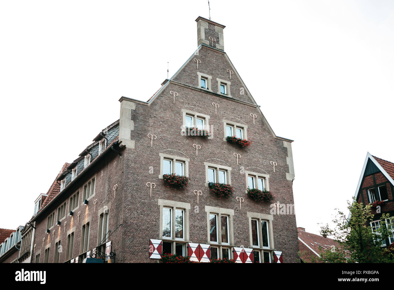 Achitecture or old houses on the street of the city elders ...