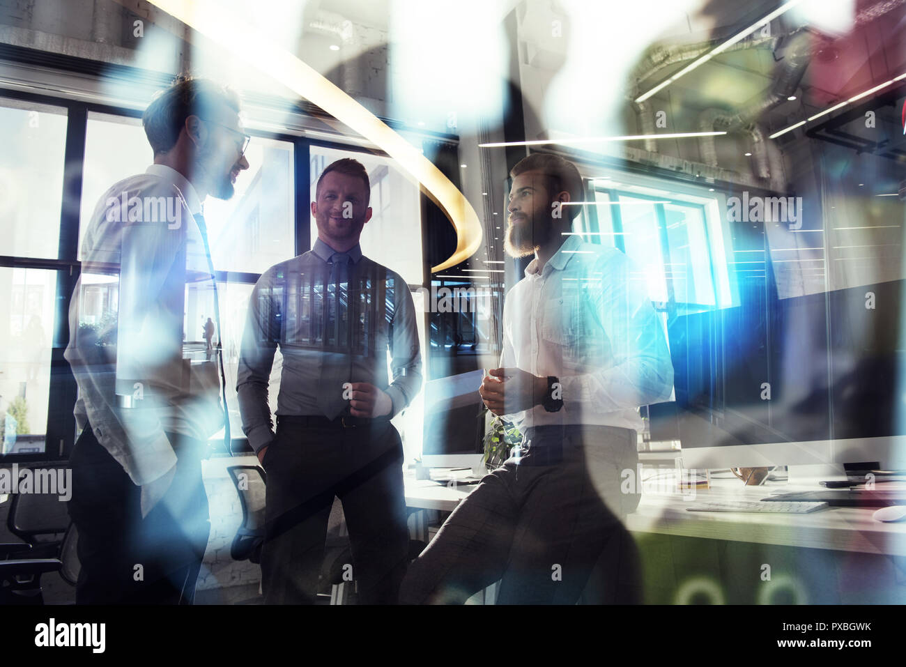 Business people work together in office. Concept of teamwork and ...