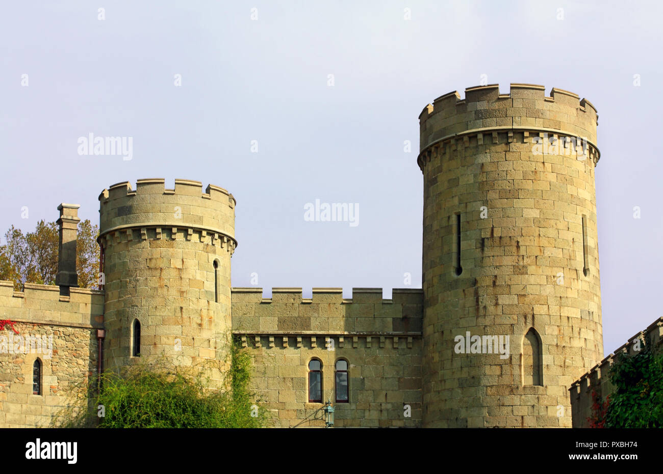 Two citadel towers of the medieval fortress Stock Photo - Alamy