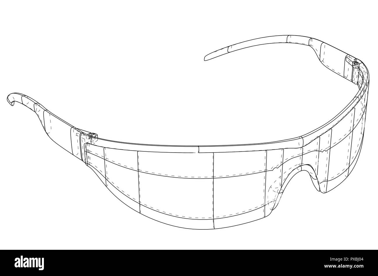 VR Virtual Reality Glasses Concept. Vector Stock Vector Image & Art - Alamy