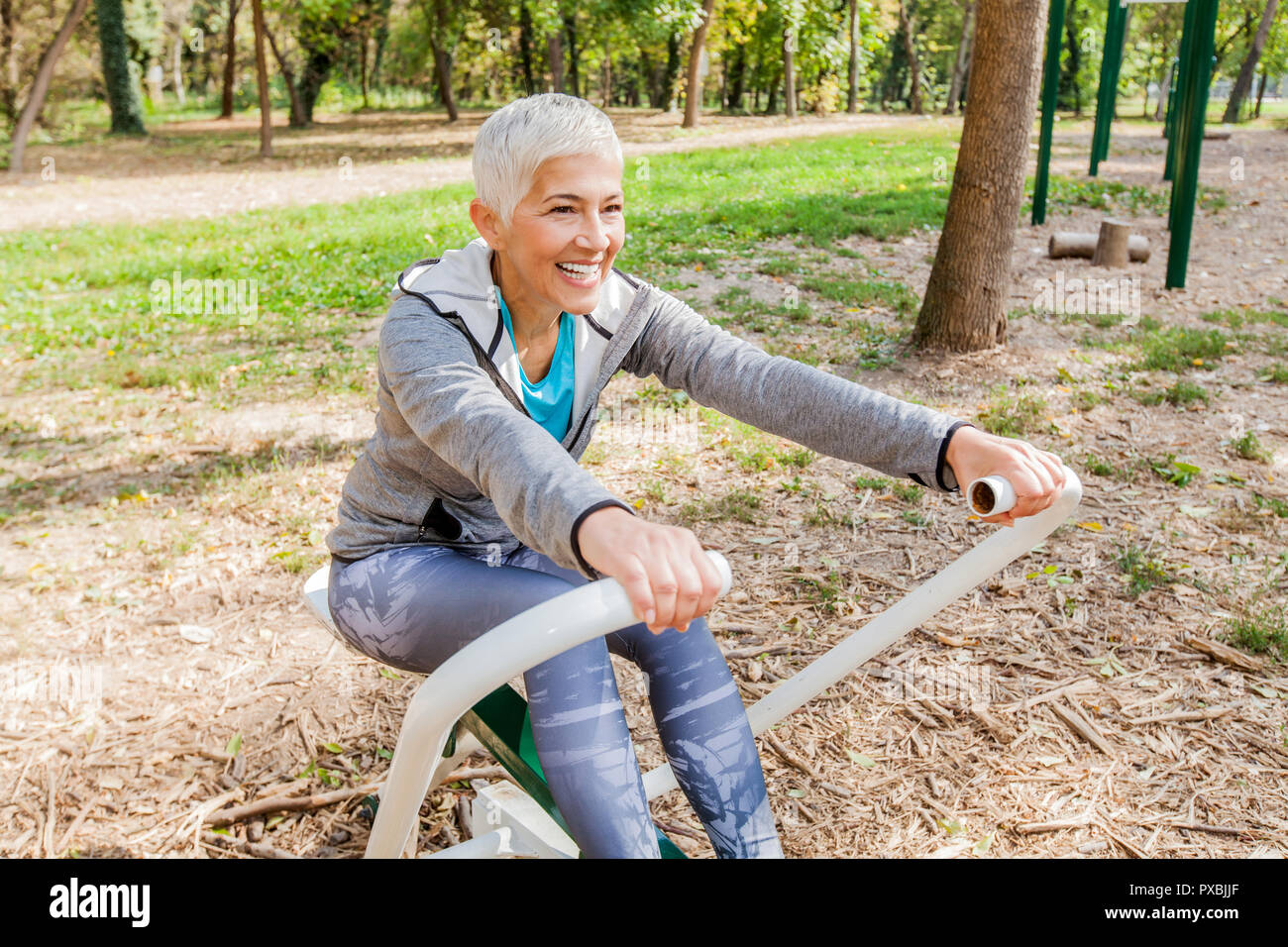 Exercise Machine (park) High Resolution Stock Photography and Images ...