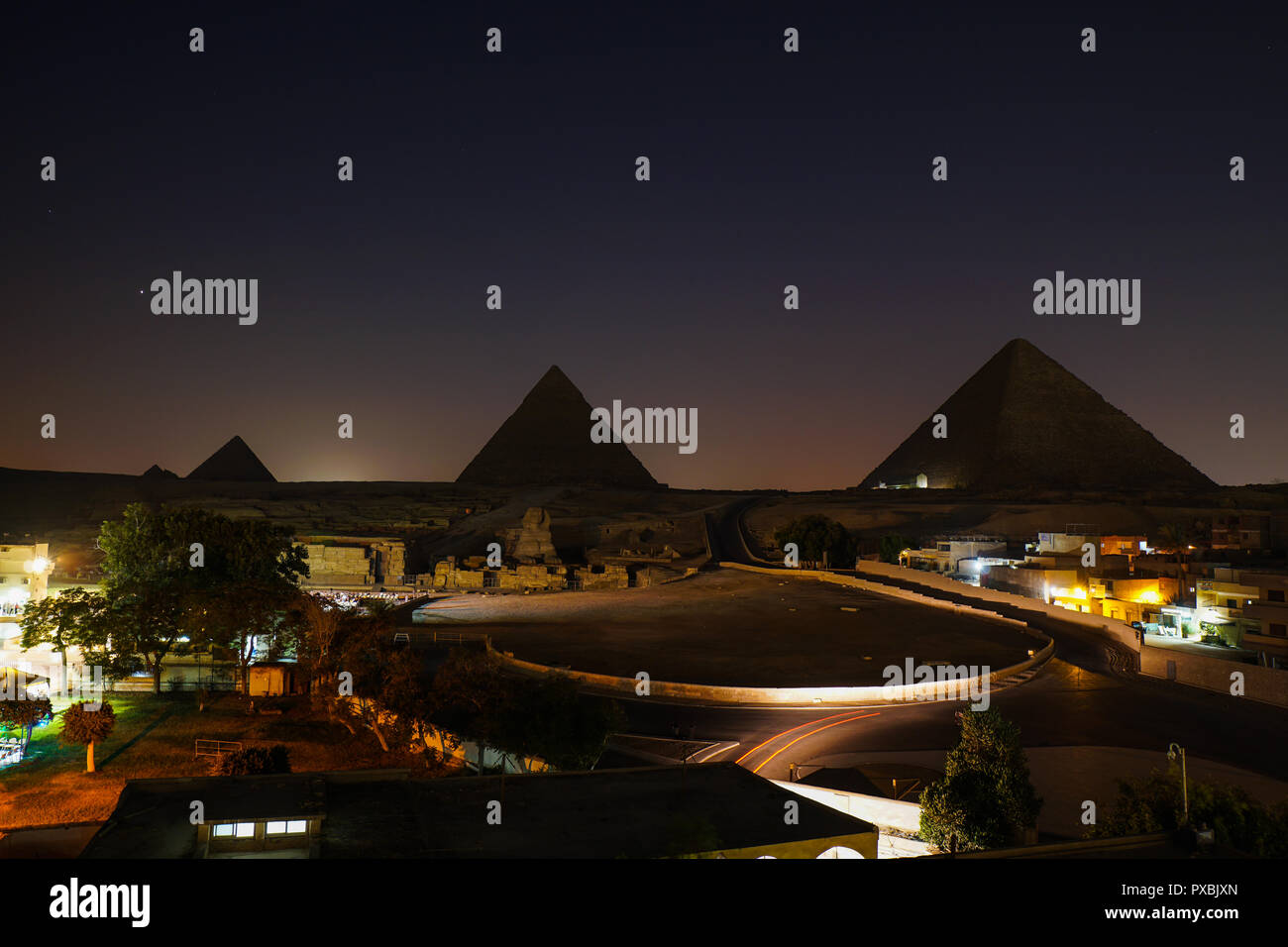 sound and light show of the pyramids of Giza Stock Photo - Alamy