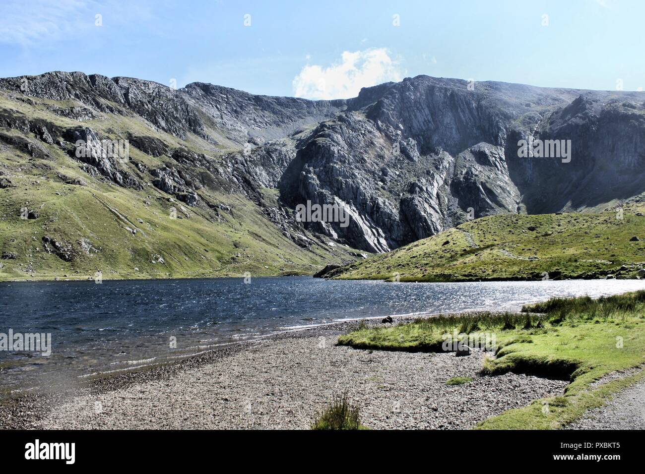 A view of the mountains in North Wales Stock Photo - Alamy