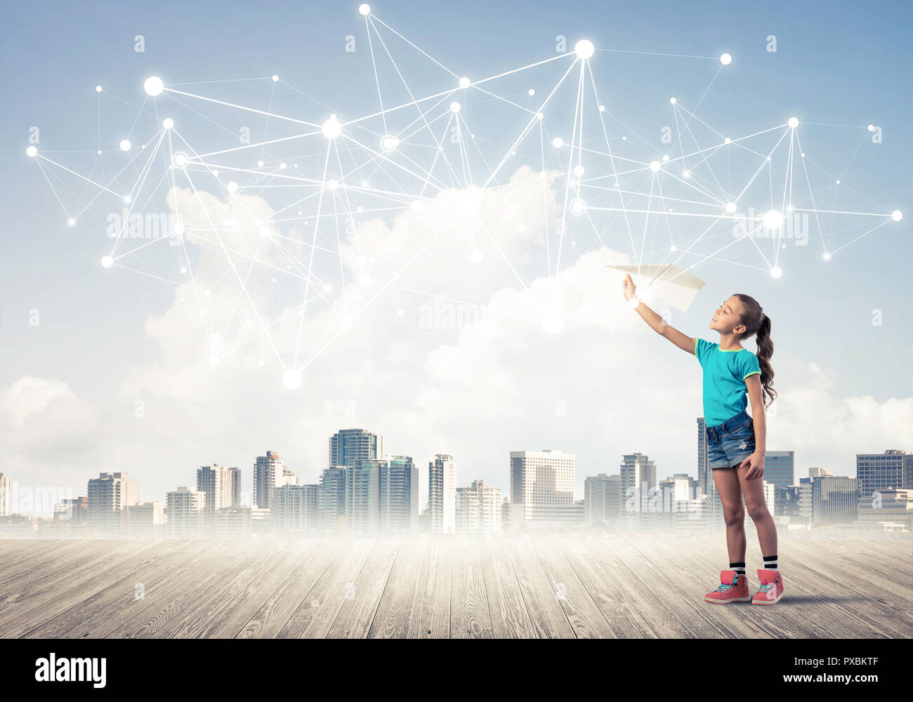 Concept of social wireless connection and internet use for commu Stock ...