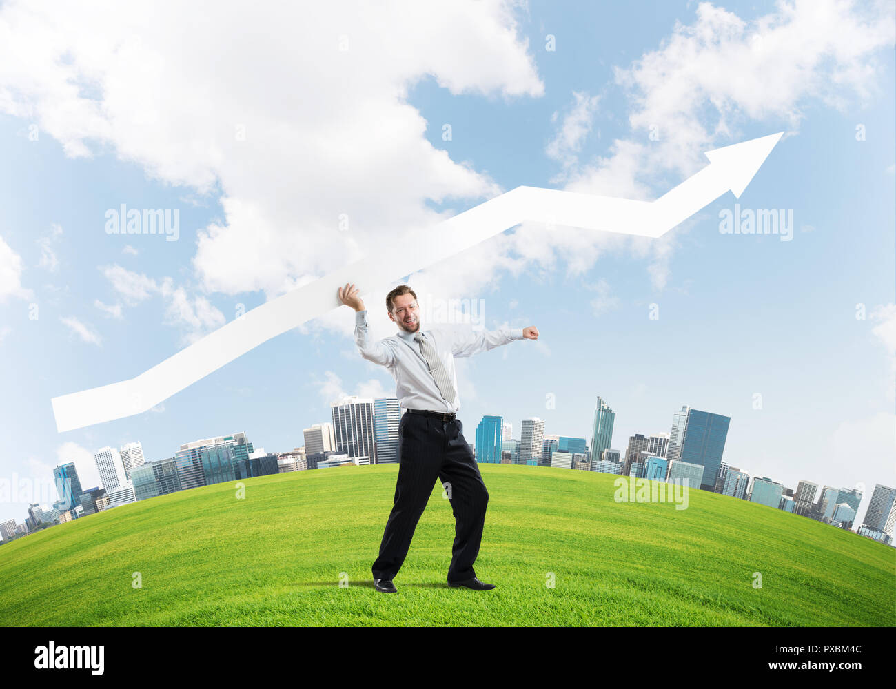 Showing right business direction Stock Photo - Alamy