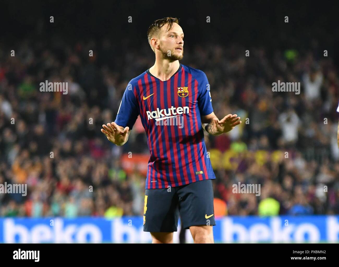 Rakitic of FC Barcelona in action during the goal on the spanish league ...