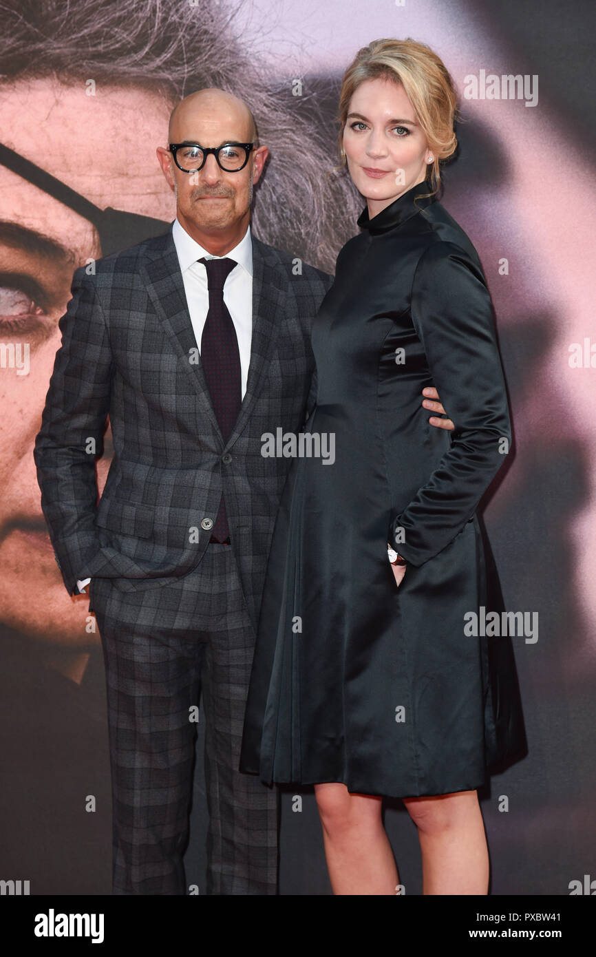 LONDON, UK. October 20, 2018: Stanley Tucci & Felicity Blunt at the ...