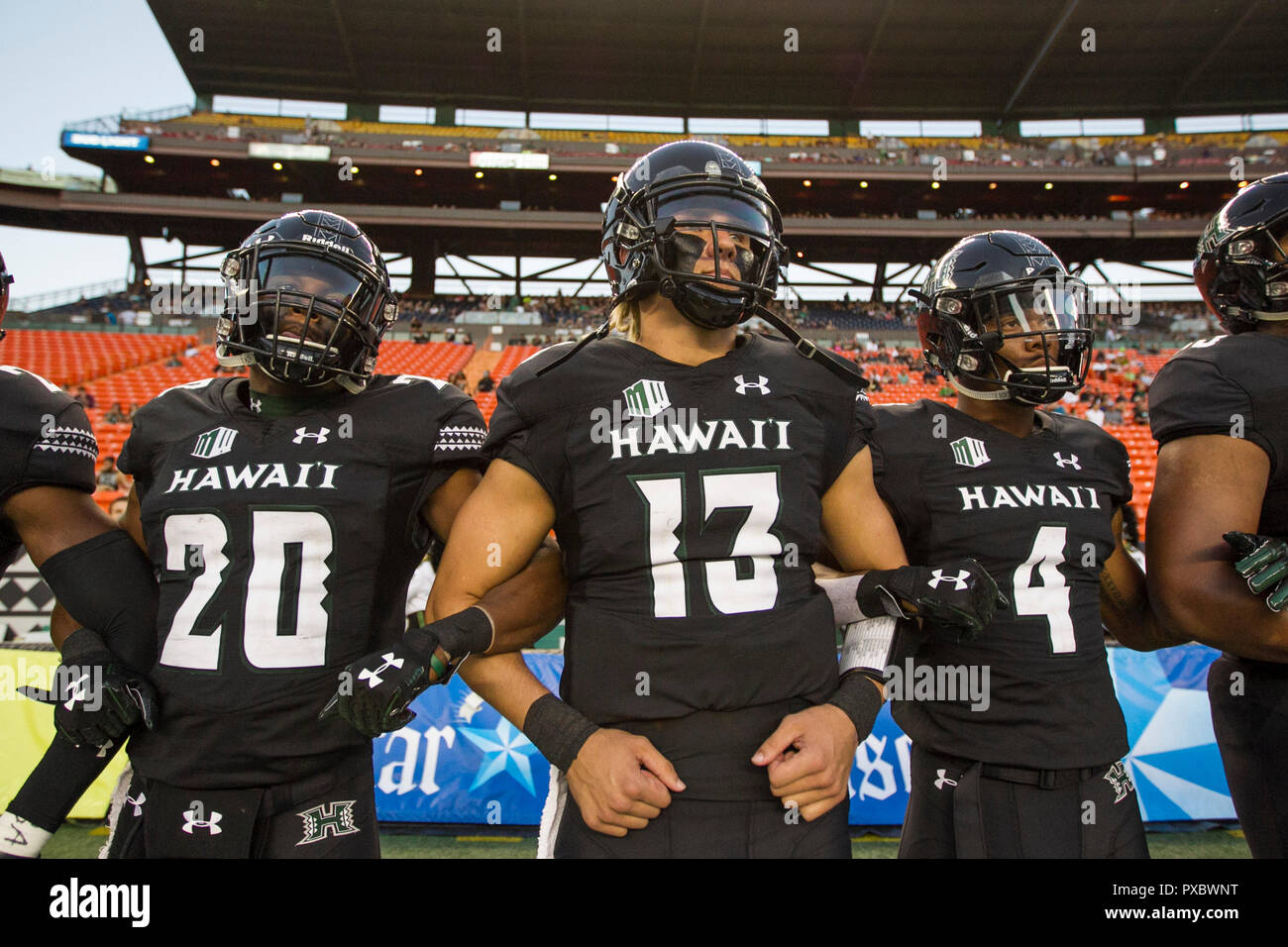 October 20, 2018 - Hawaii Rainbow Warriors quarterback Cole McDonald ...