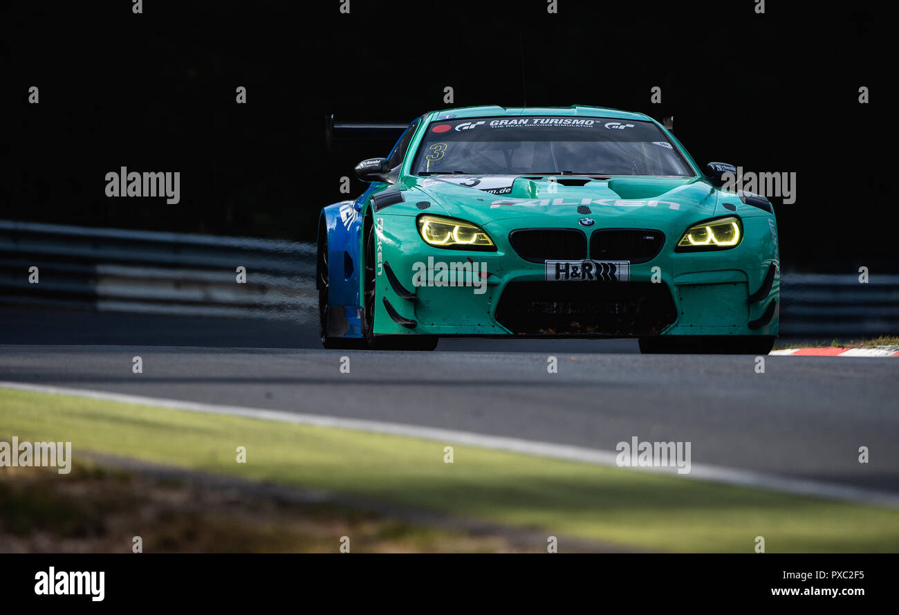 Nuerburg, Germany. 20th Oct, 2018. The BMW M6 GT3 with Peter Dumbreck ...
