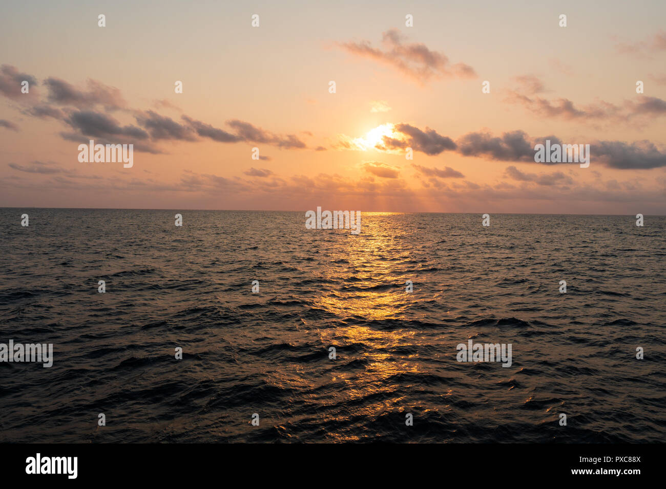 beautiful seascape from ship or vessel. Open ocean Stock Photo - Alamy