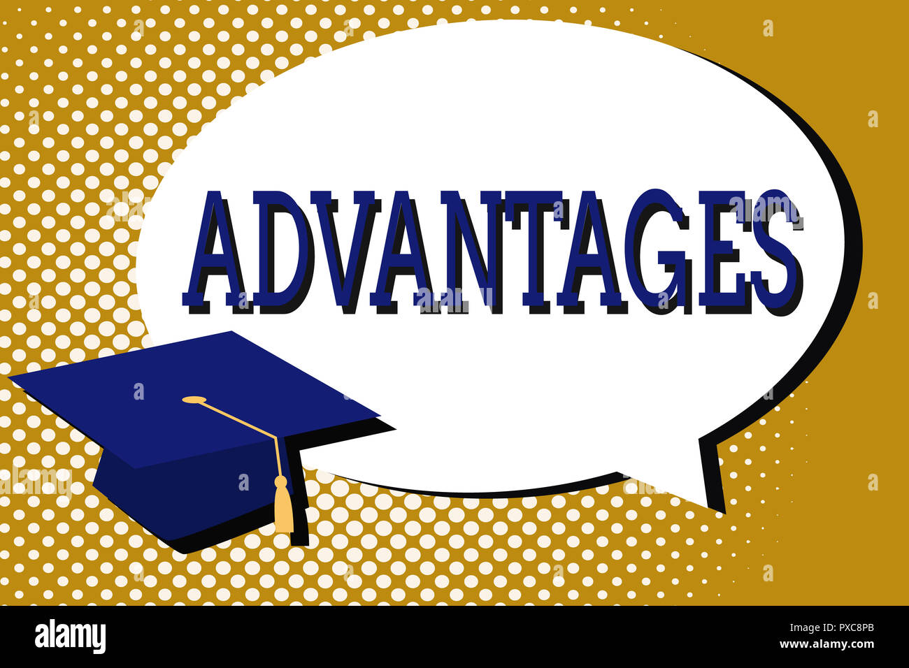 Text sign showing Advantages. Conceptual photo To be in favorable or ...