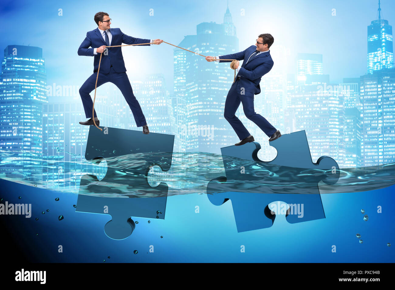 Business concept of teamwork and competition Stock Photo - Alamy