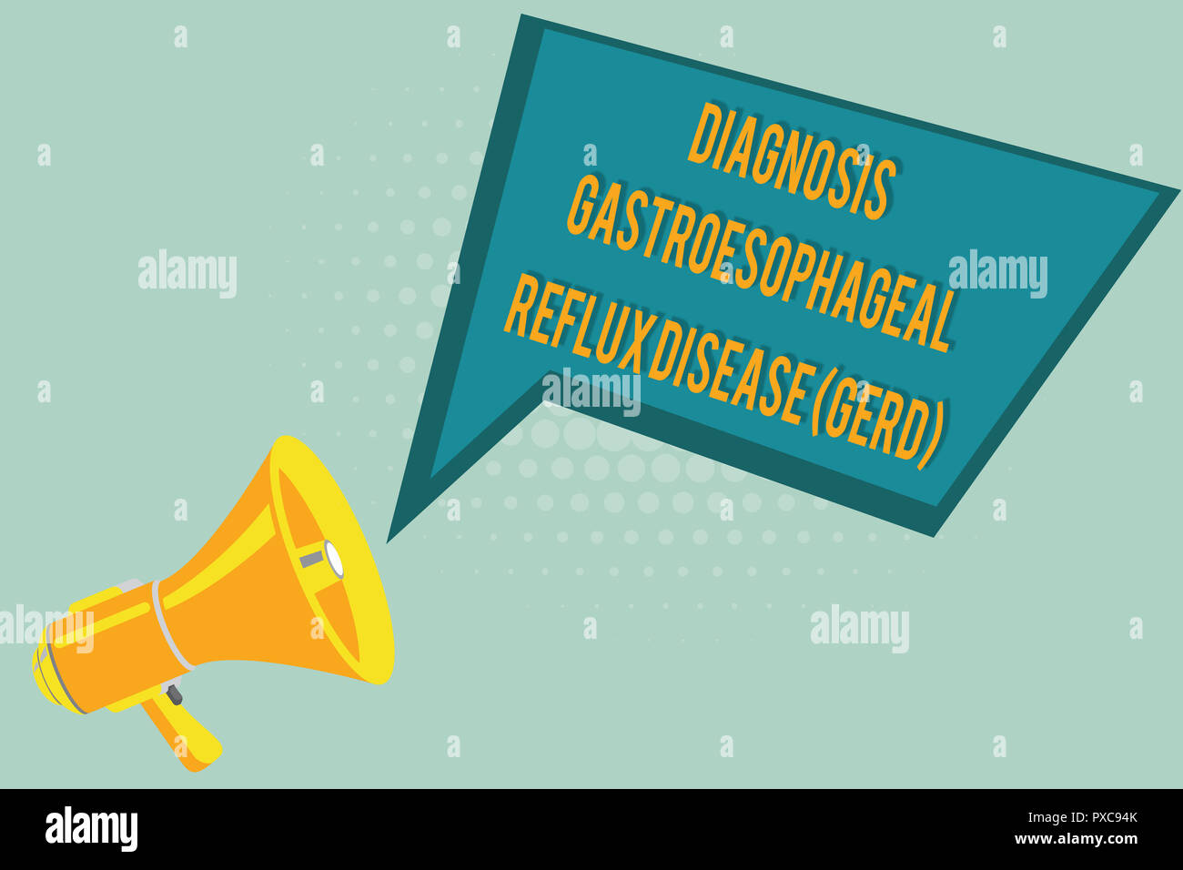 Text sign showing Diagnosis Gastroesophageal Reflux Disease Gerd ...